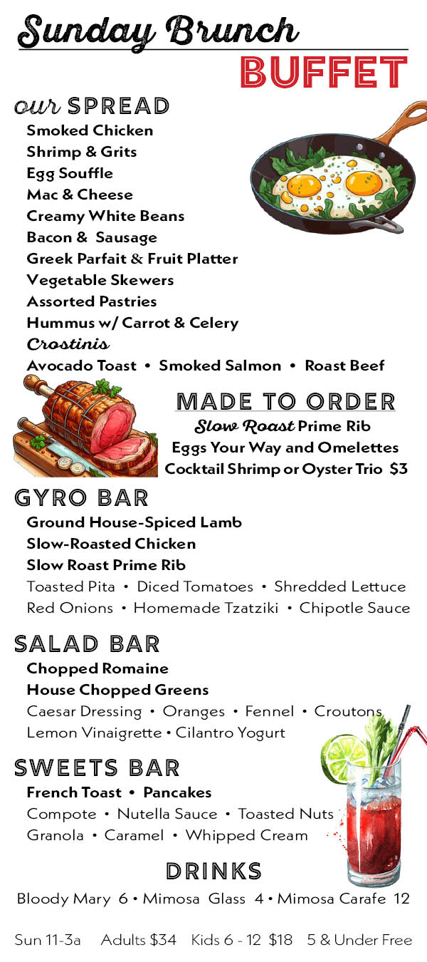 Breakfast Brunch Buffet Menu